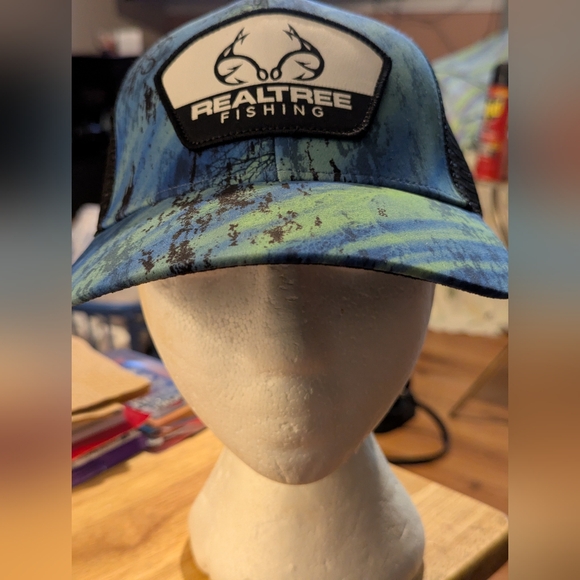 Realtree | Accessories | Realtree Fishing Hat Cap Bluegreen Snapback ...